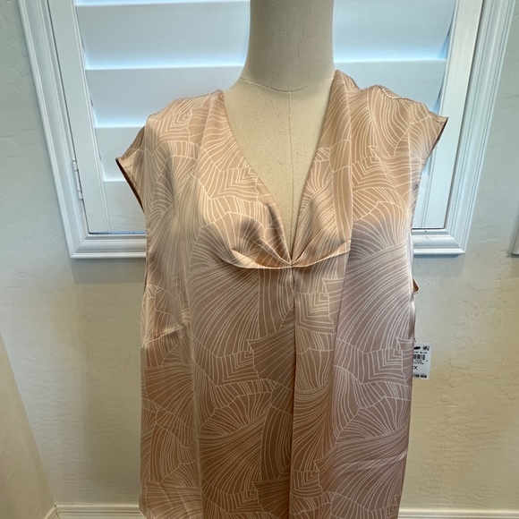 Alfani | Tops | Alfani Plus Size Champagne And Cream Shell | Poshmark